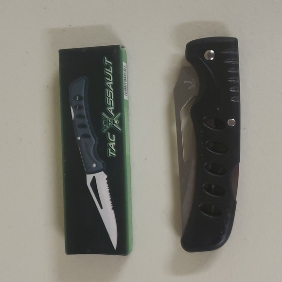 Tac Assault | Other | Tac Assault 4 Black Lockback Knife | Poshmark